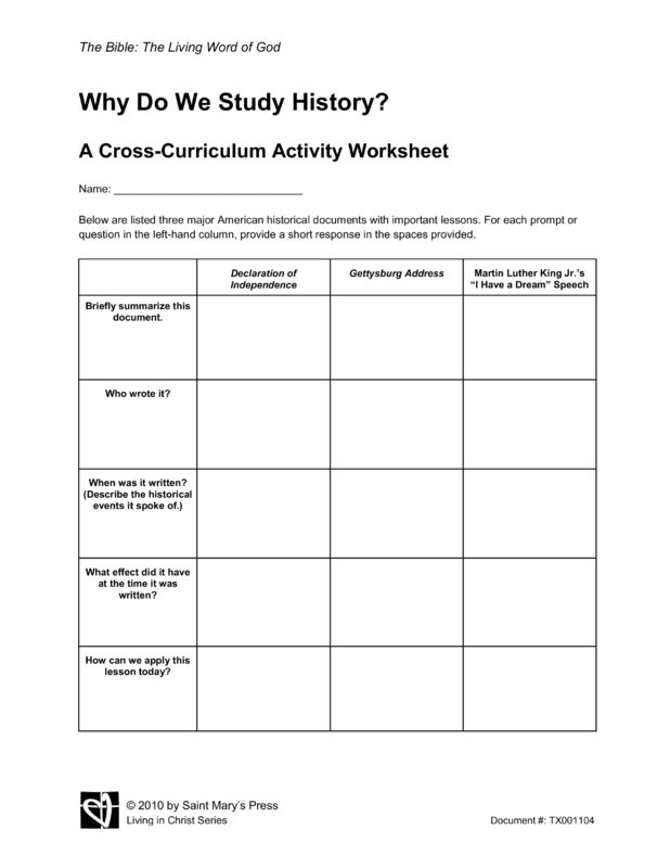  Why Study History Worksheet Pdf Free Download Gambr co