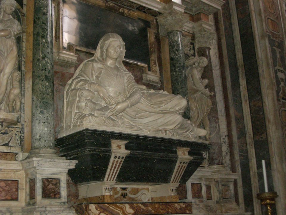 The Basilica of Saint Mary above Minerva (Santa Maria sopra Minerva) in ...