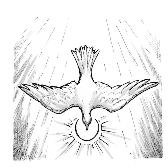 Descending Dove Symbol