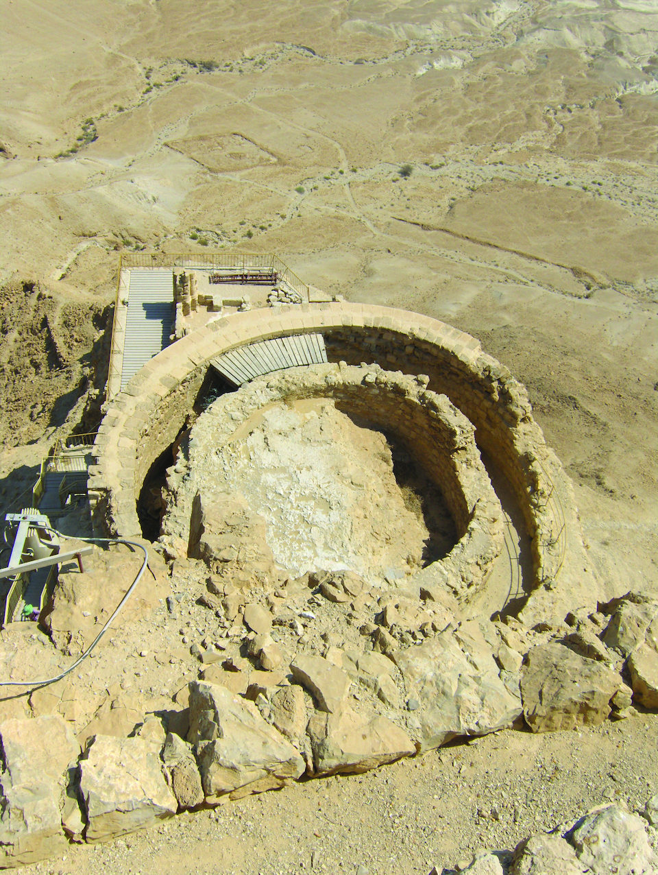 Bathhouse at Masada in Israel - Deconstructed Tower | Saint Mary's Press