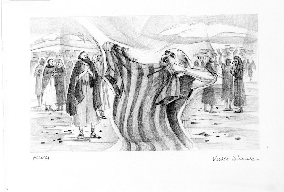 Ezra 9:3 Illustration - Tearing Cloak | Saint Mary's Press