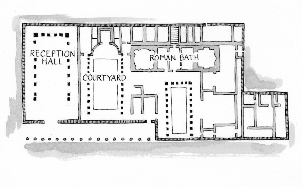 Matthew 14 Illustration - Map of Herod's Palace | Saint Mary's Press