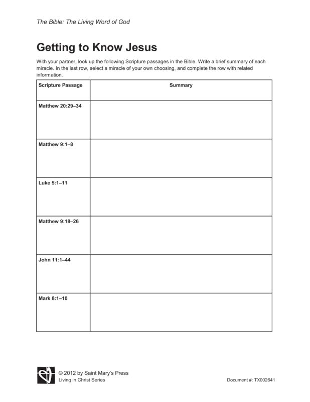 Getting to Know Jesus | Saint Mary's Press