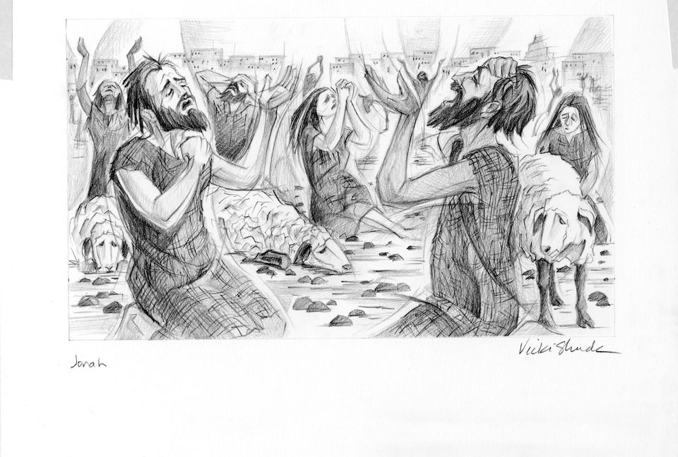 Jonah 3 Illustration - People of Ninevah | Saint Mary's Press