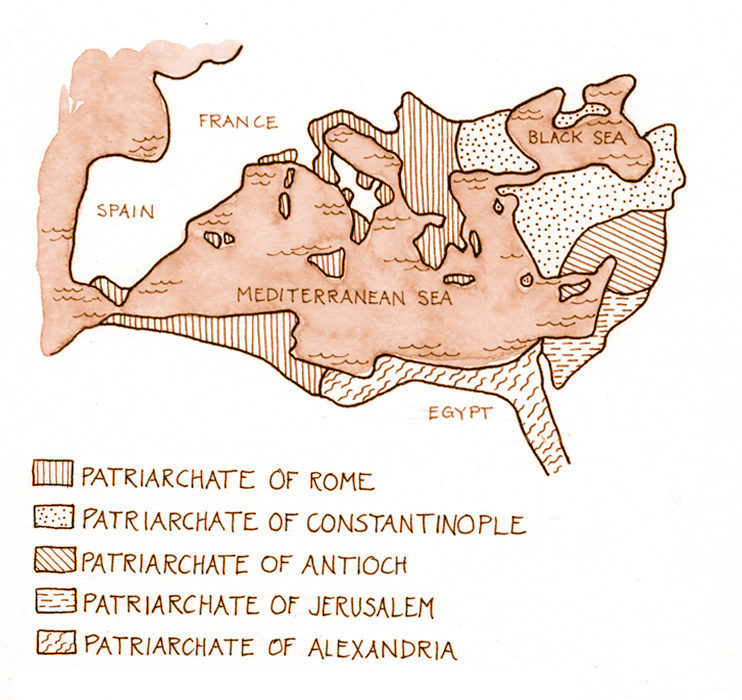 Map of the Patriarchates | Saint Mary's Press